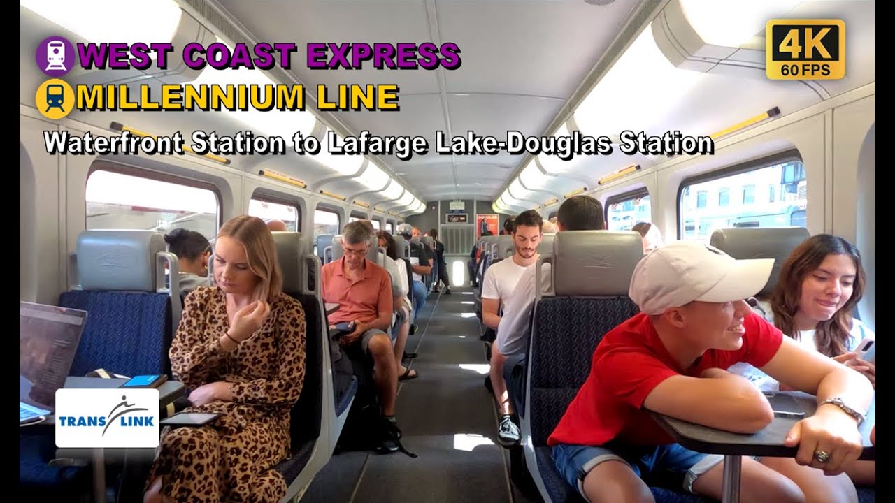 Vancouver Skytrain & WCE POV Walk: Waterfront Station to Lafarge Lake ...