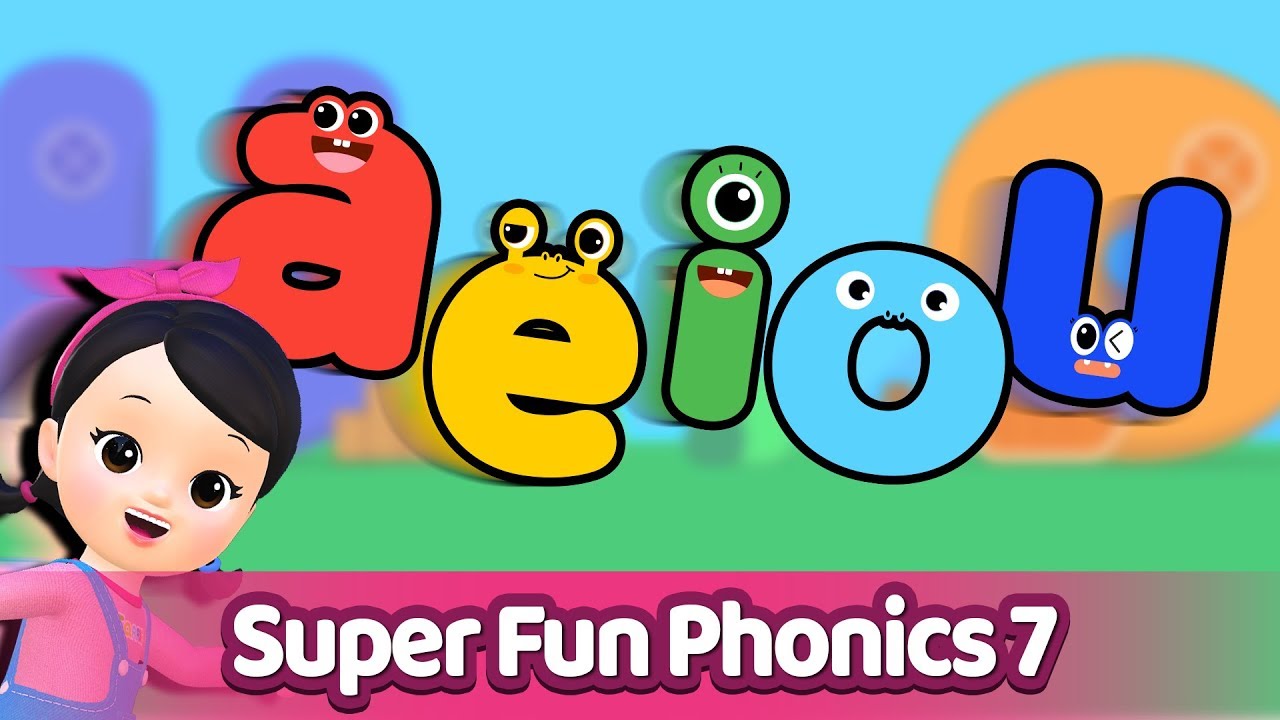 Super Fun Phonics Short vowel & Long vowel | Alphabet song - YouTube