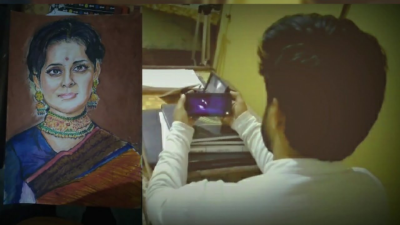 Thalaivi | kangana ranaut | drawing | doms pencil - YouTube