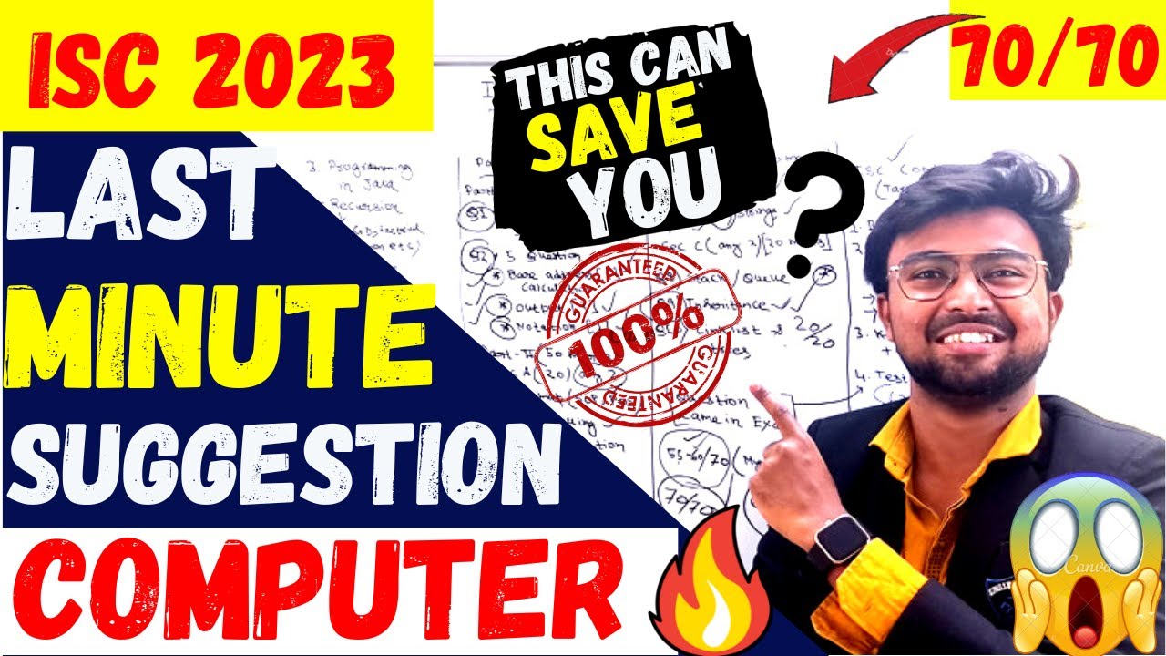 ISC 2023: Last Minute suggestion COMPUTER | Just do these topics to get ...