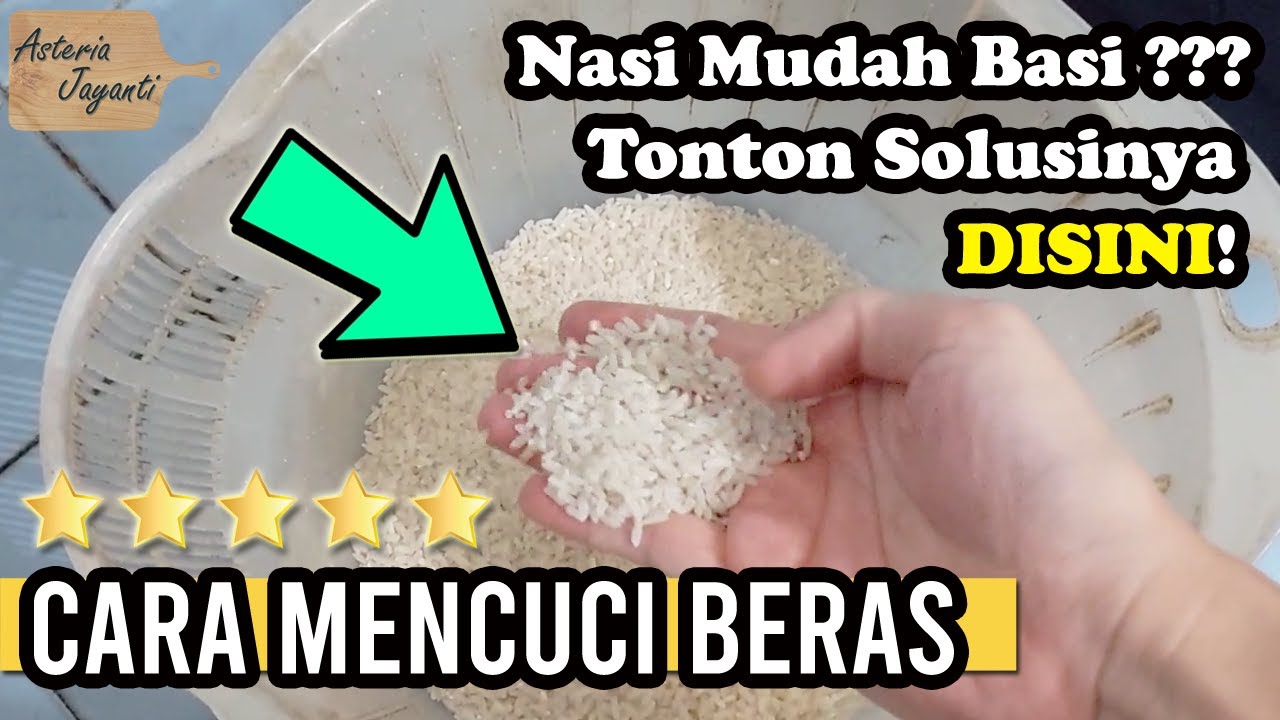 Cara Mencuci Beras Yang Benar Agar Tidak Cepat Basi - YouTube