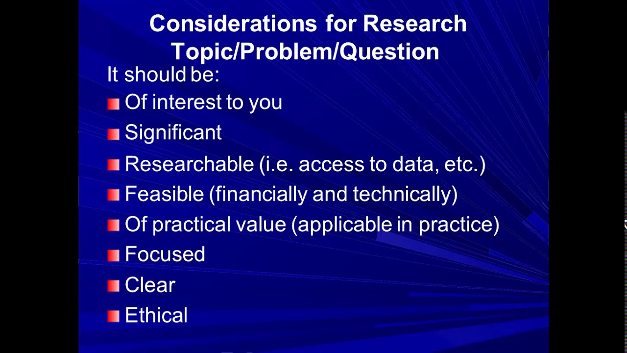 developing research problem|Research Propsal | Research format - YouTube