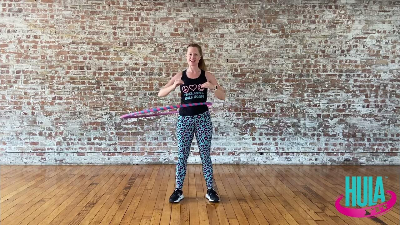 HulaFit Beginners hula hoop HIIT Workout - Waist Hooping - YouTube