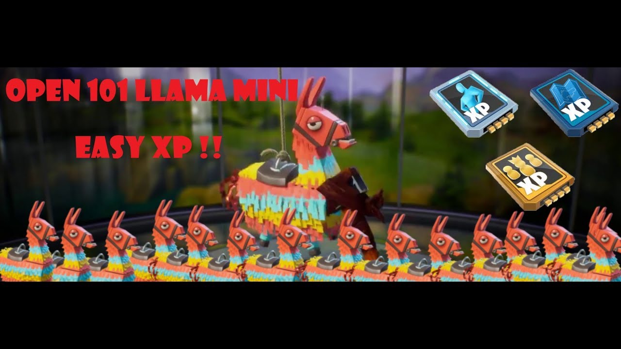 Fortnite - Mini Llamas - Easy XP - YouTube