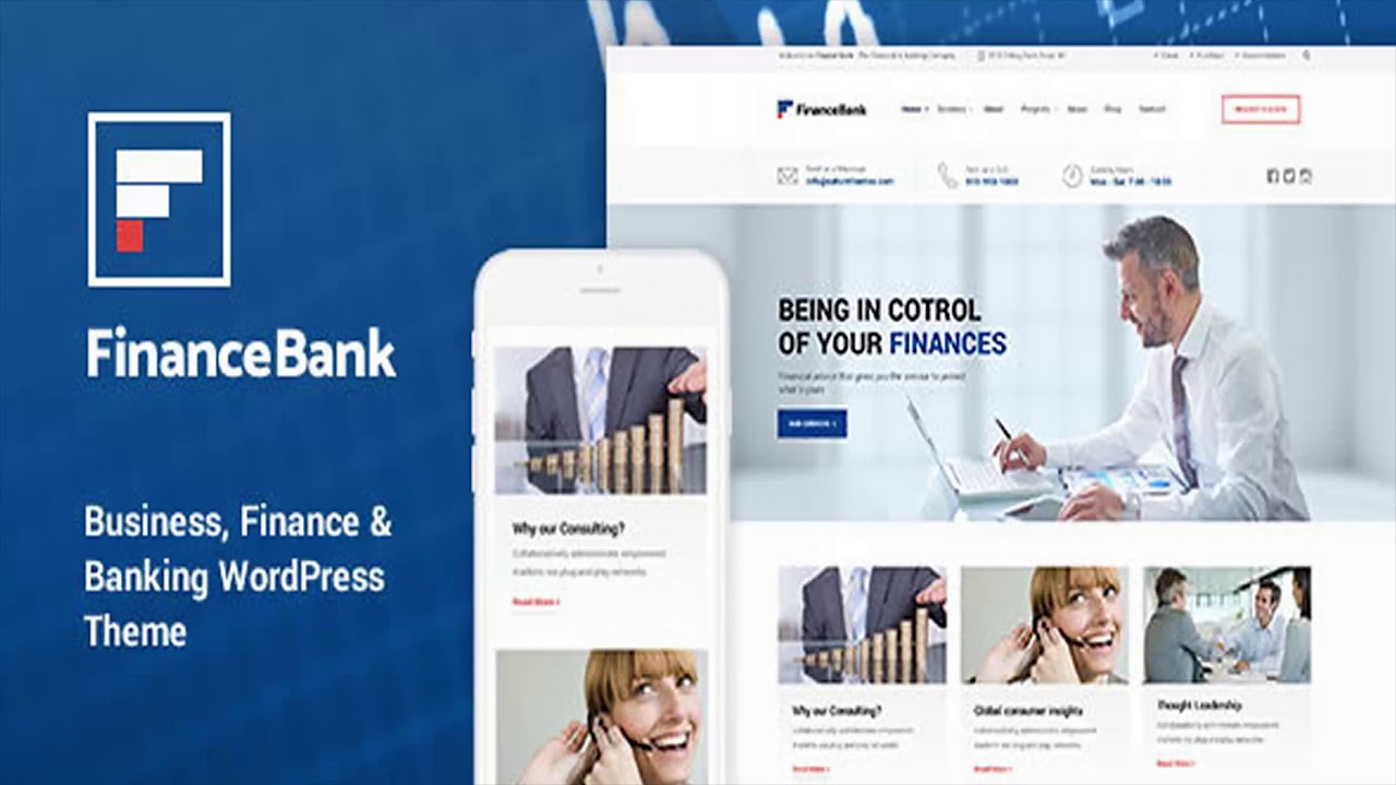 FinanceBank - Business, Finance & Banking WordPress Theme | Themeforest ...