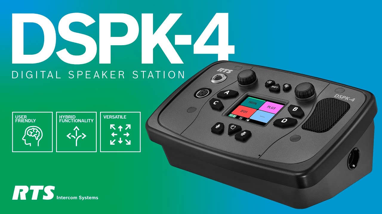 RTS DSPK-4 Digital Speaker Station - YouTube