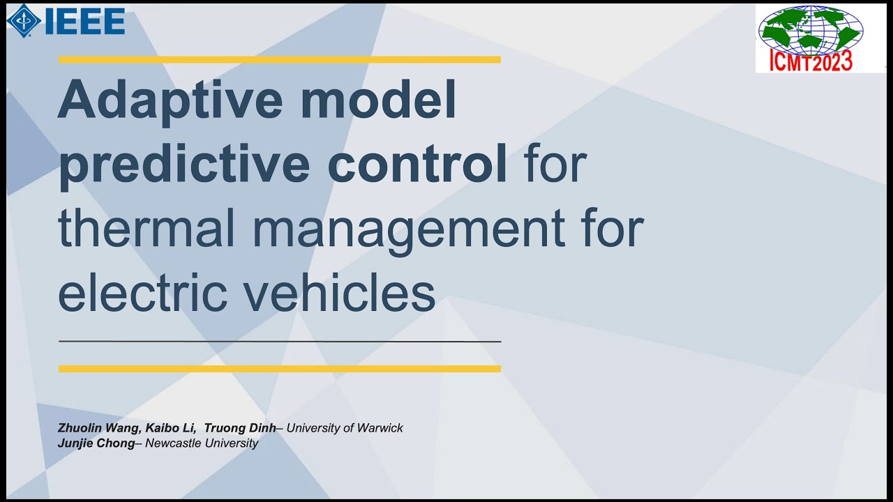 Adaptive model predictive control for thermal management for electric ...