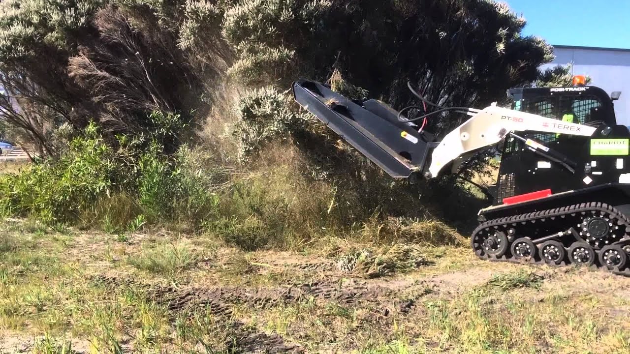 Skid Steer Slasher - Himac Attachments - YouTube