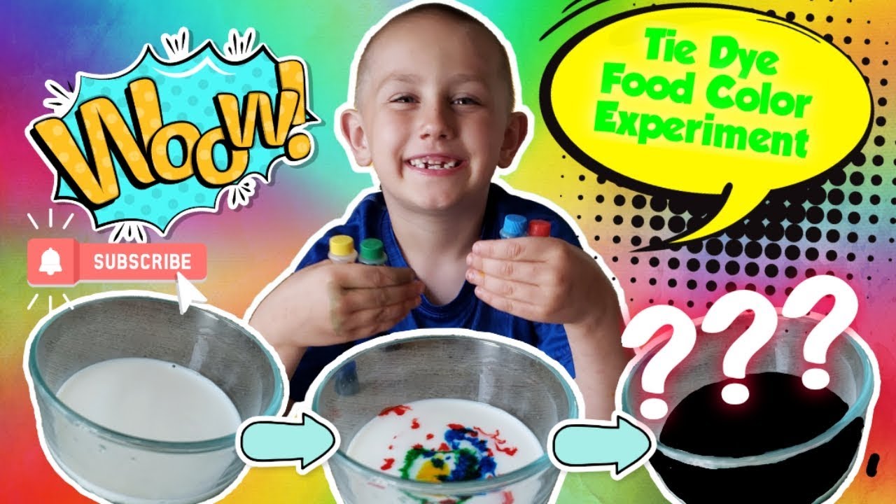 DIY Tie Dye Food Color Experiment | Easy Experiment for Kids - YouTube