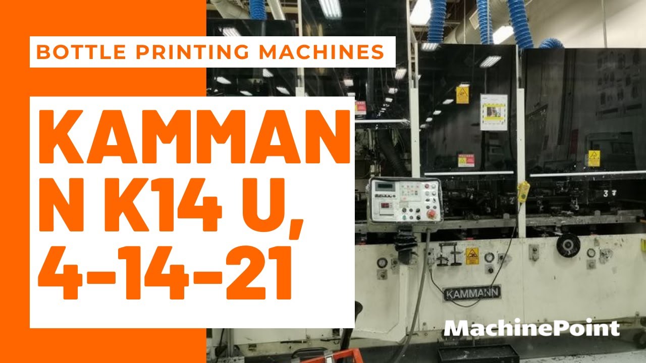 KAMMANN K14 U, 4-14-21 Bottle printing machines | KAMMANN Machines ...