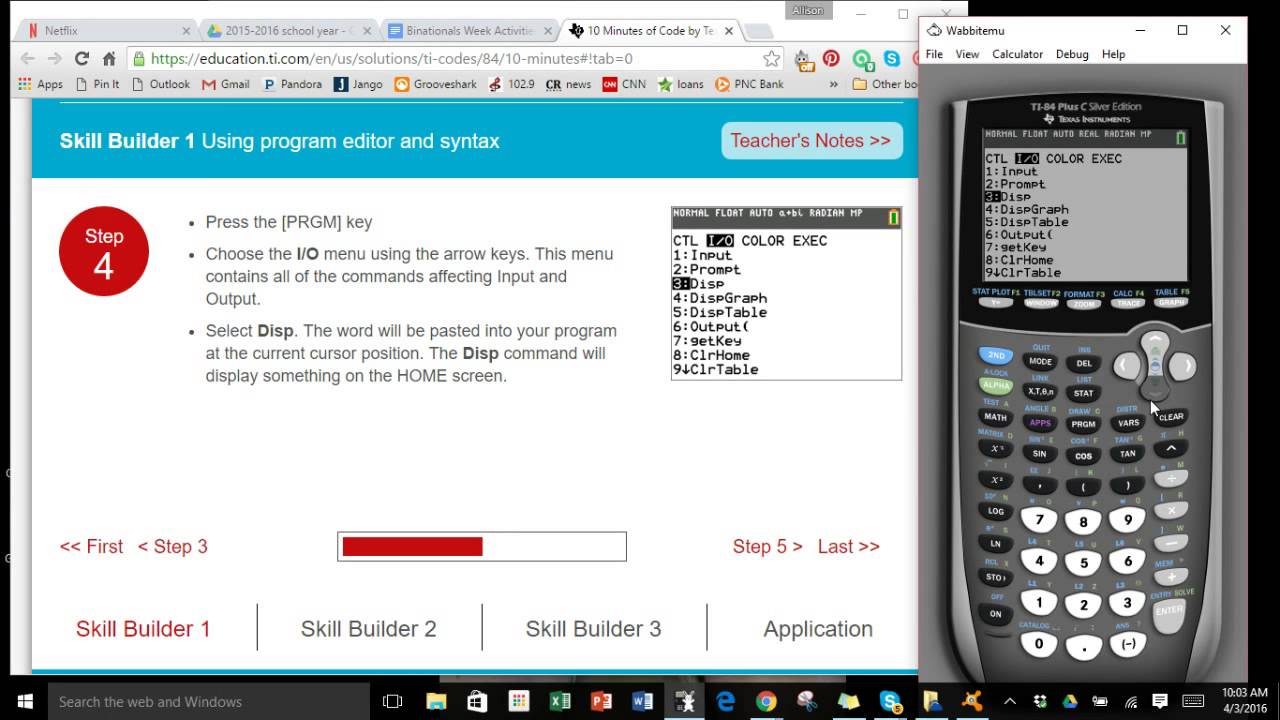 Ti 84 coding programing video introduction - YouTube