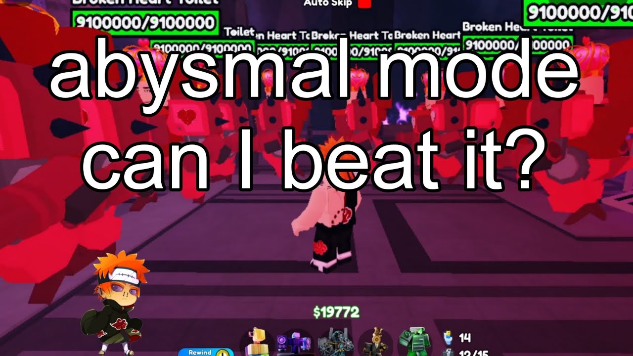 how hard is abysmal mode can you solo it? #toilettowerdefense #roblox # ...