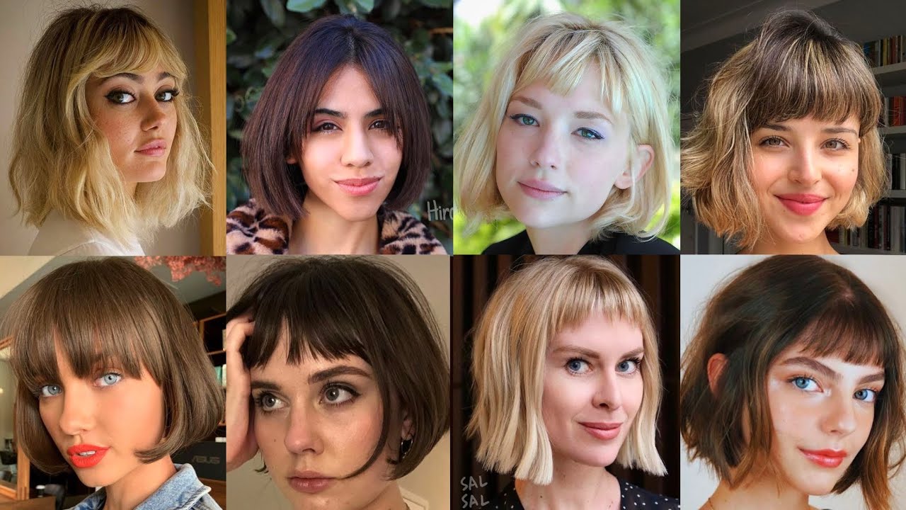 Best Short Haircuts With Bangs That Make You Look Younger According to Celeb Hairstylists - YouTube