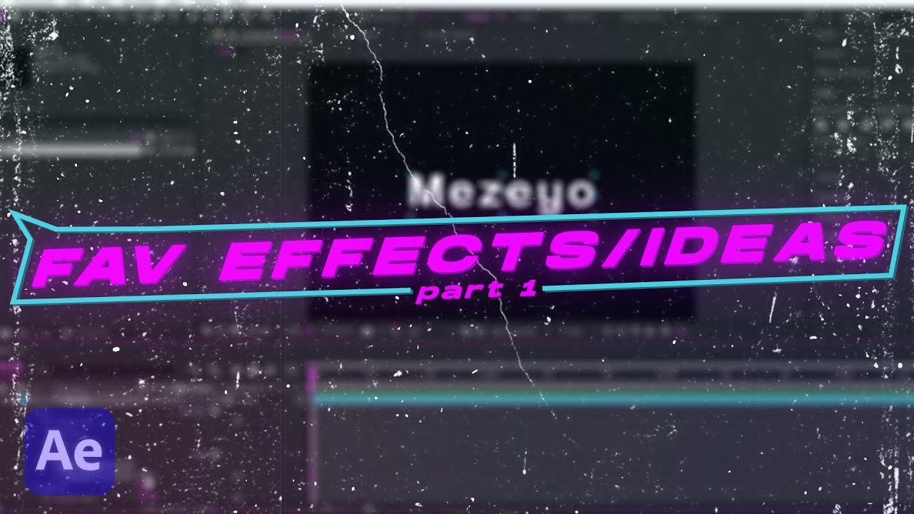 My Favorite Effects/Ideas P1 - After Effects advance tutorial - YouTube