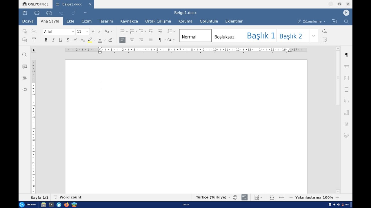 Turkman Linux - ONLYOFFICE Desktop Editors 8.1.1.27 (AppImage test ...