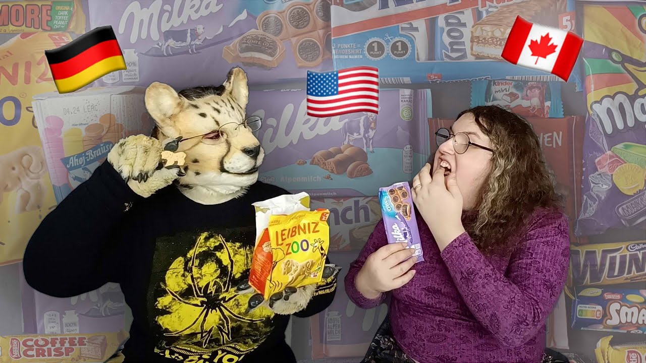 Furries Try International Candy 🇨🇦 🇺🇸 🇩🇪 - Fursuit Unboxing and Taste ...