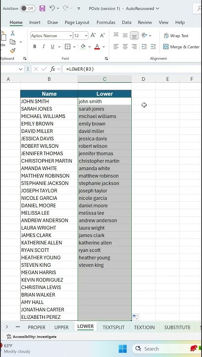 Excel Text Function Need to Know Every Professional #excel #excelformula #shorts #ytshorts #xls ...
