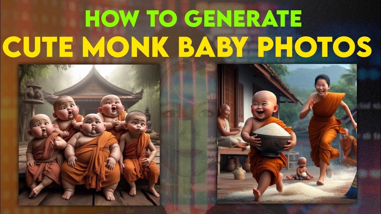How To Generate Cute Monk Baby Photos | Ai Photo Generator " Just One Click 🔥 - YouTube
