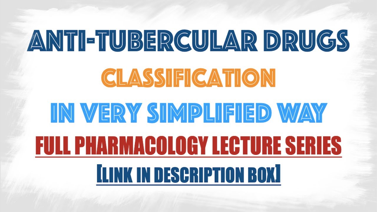 Anti Tubercular Drugs Classification with Mnemonics : Pharmacology ...