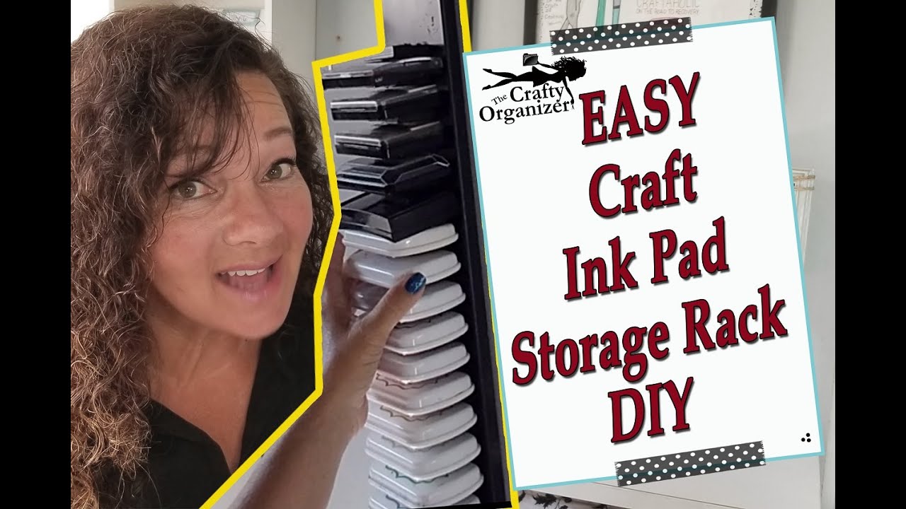 EASY Craft Ink Pad Storage Rack DIY - YouTube