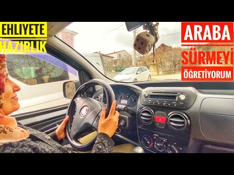 ABLAMA ARABA SÜRMEYİ ÖĞRETİYORUM | FİAT FİORİNO EHLİYET SINAVINA HAZIRLIK | ACEMİ ŞOFÖR
