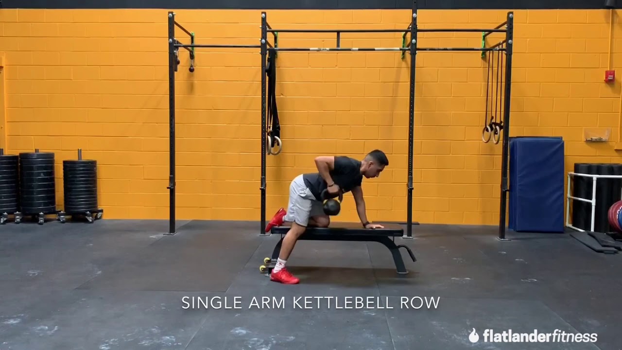 Single arm KB row demo - YouTube