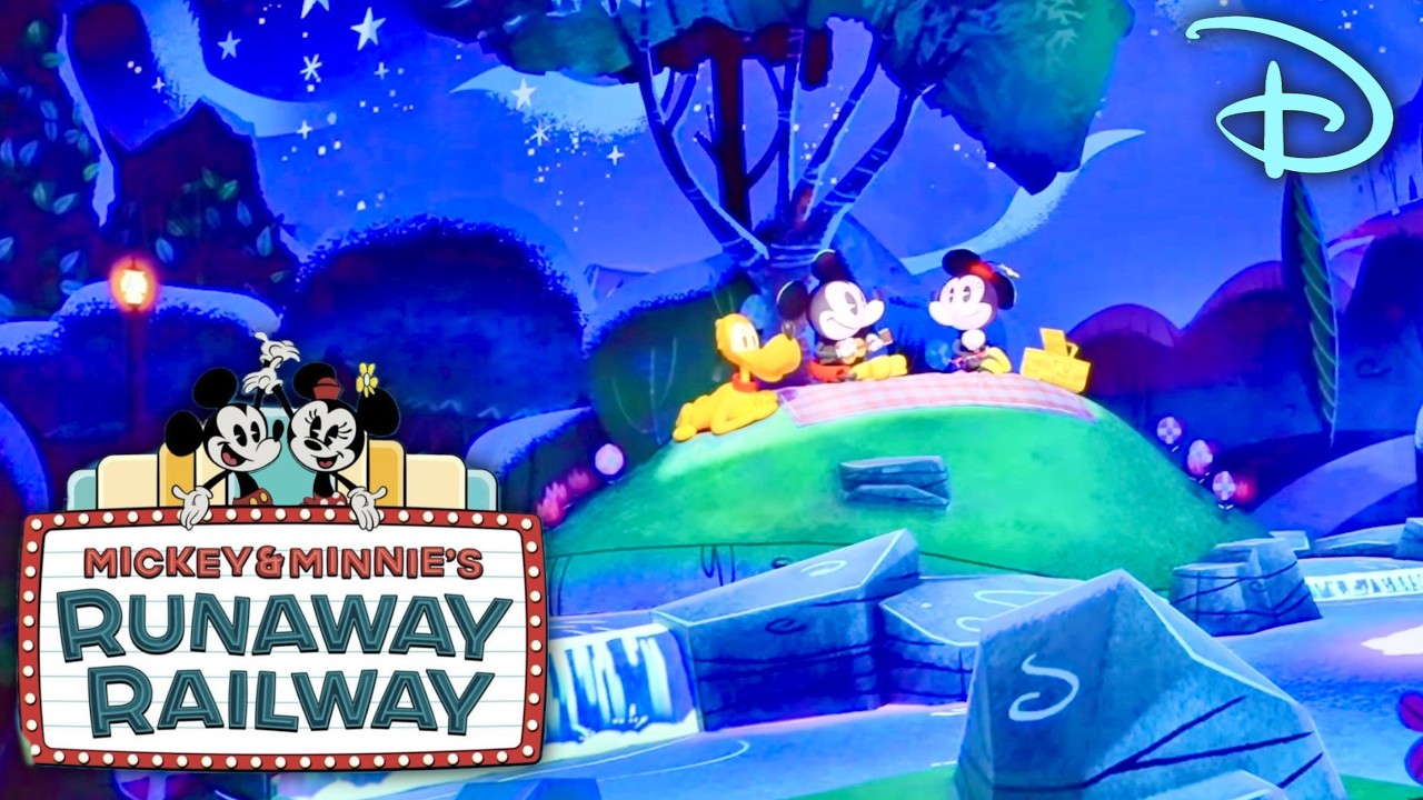 Mickey and Minnie's Runaway Railway FULL RIDE POV - YouTube