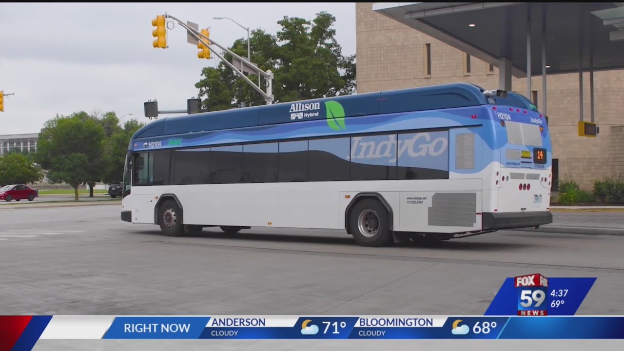 IndyGo hybrid electric buses - YouTube