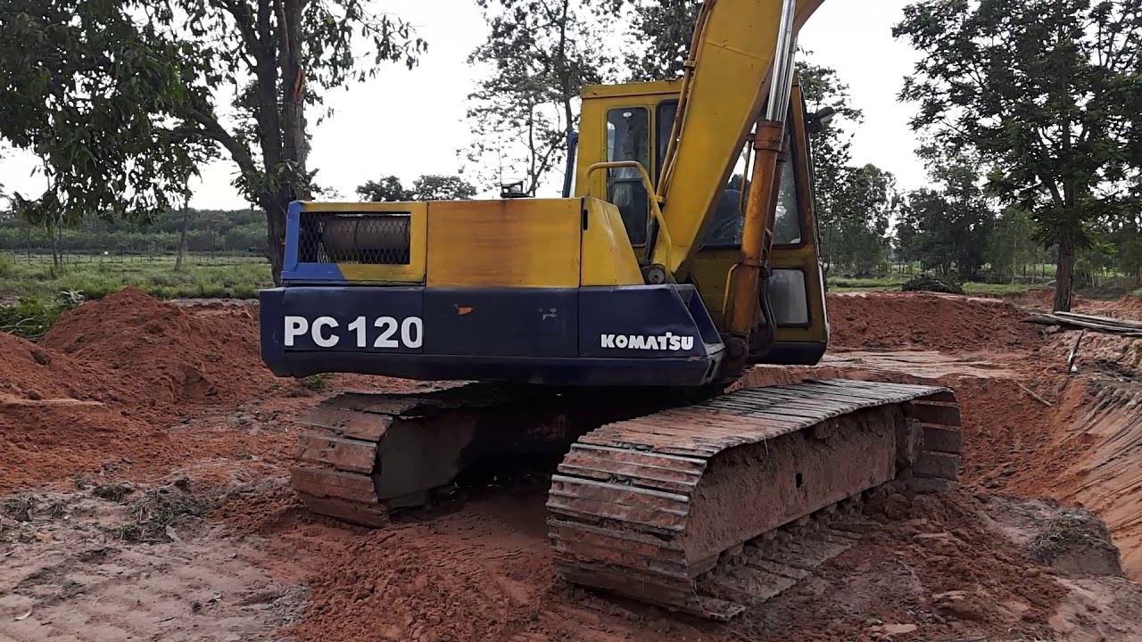 รีวิว komatsu pc120-3 excavator รถขุดในตำนาน อายุ สามสิบปี ขึ้น EP.1578 ...