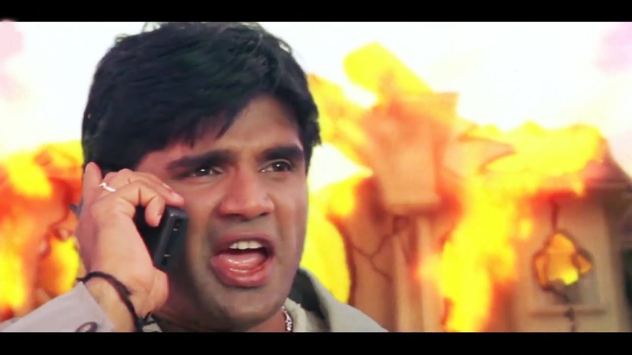 आग लगी बस्ती में जान लूंगा सस्ती मैं - Sunil Shetty का जबरदस्त सीन ...
