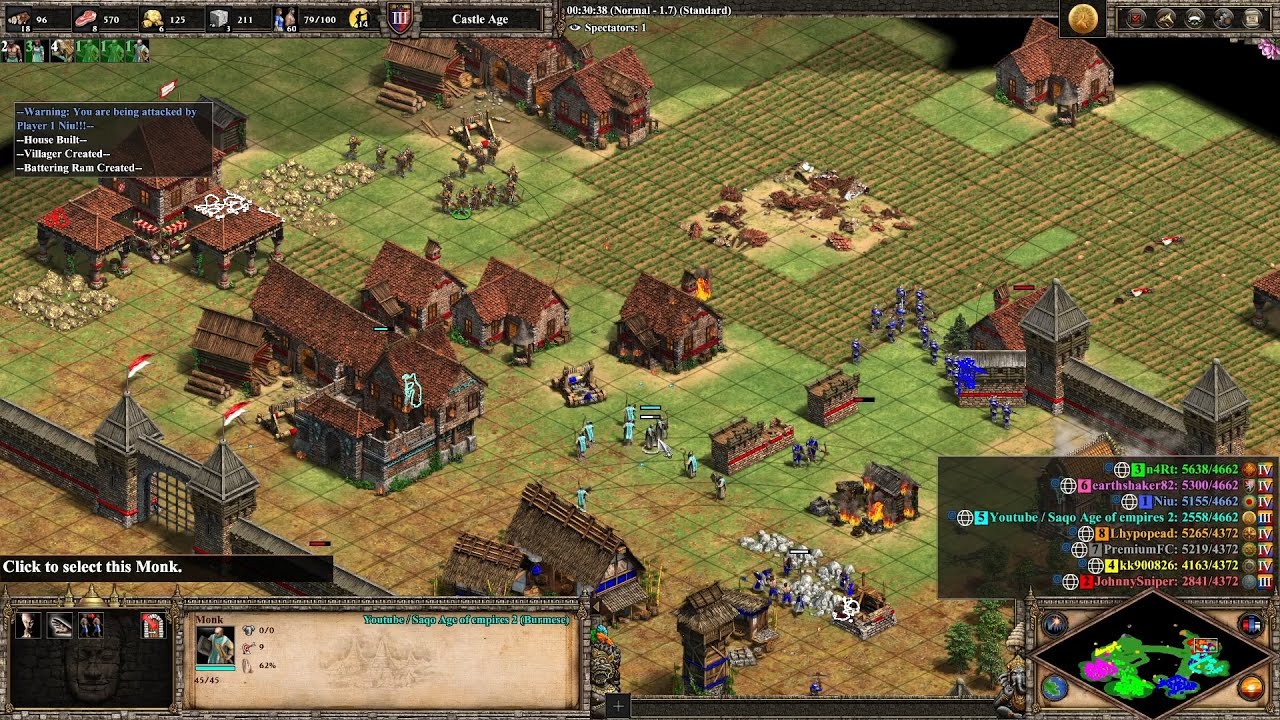 Daut Castle play Full Castle age 4vs4 Arena ft Niu,N4rt,earth - YouTube