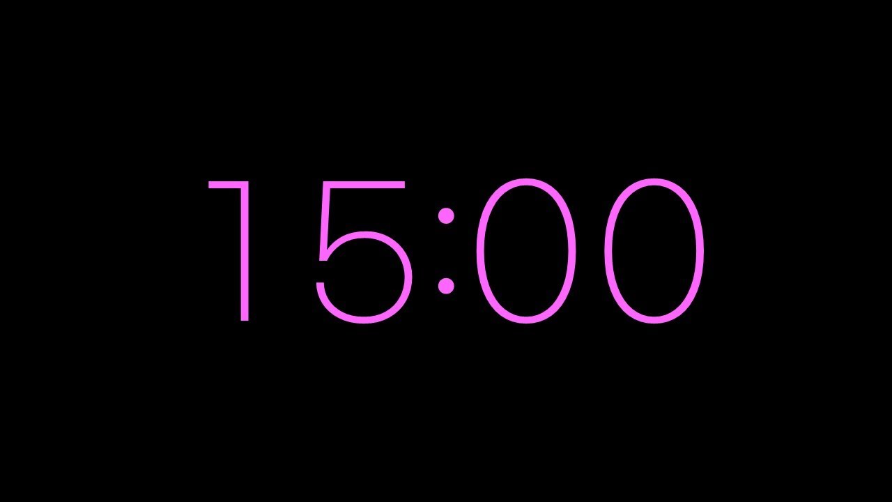 15 Minute Timer - Pink - YouTube