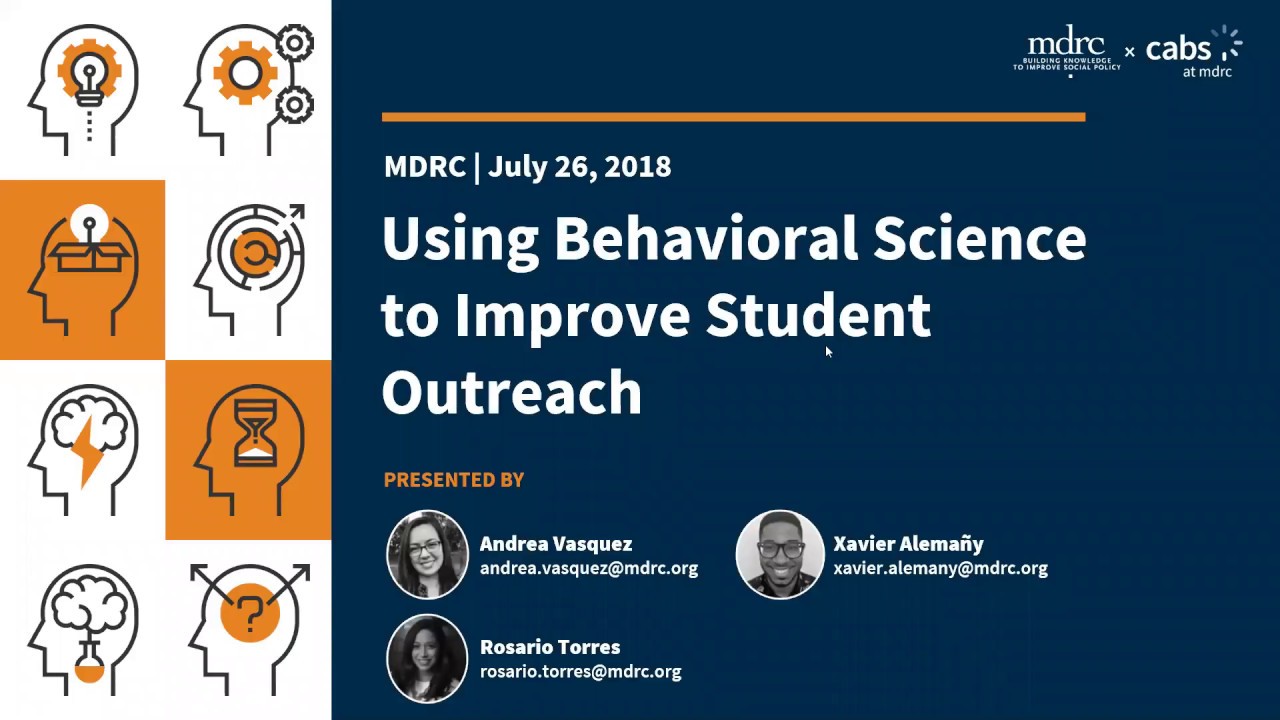 CPSI Webinar Using Behavioral Science to Improve Student Outreach - YouTube