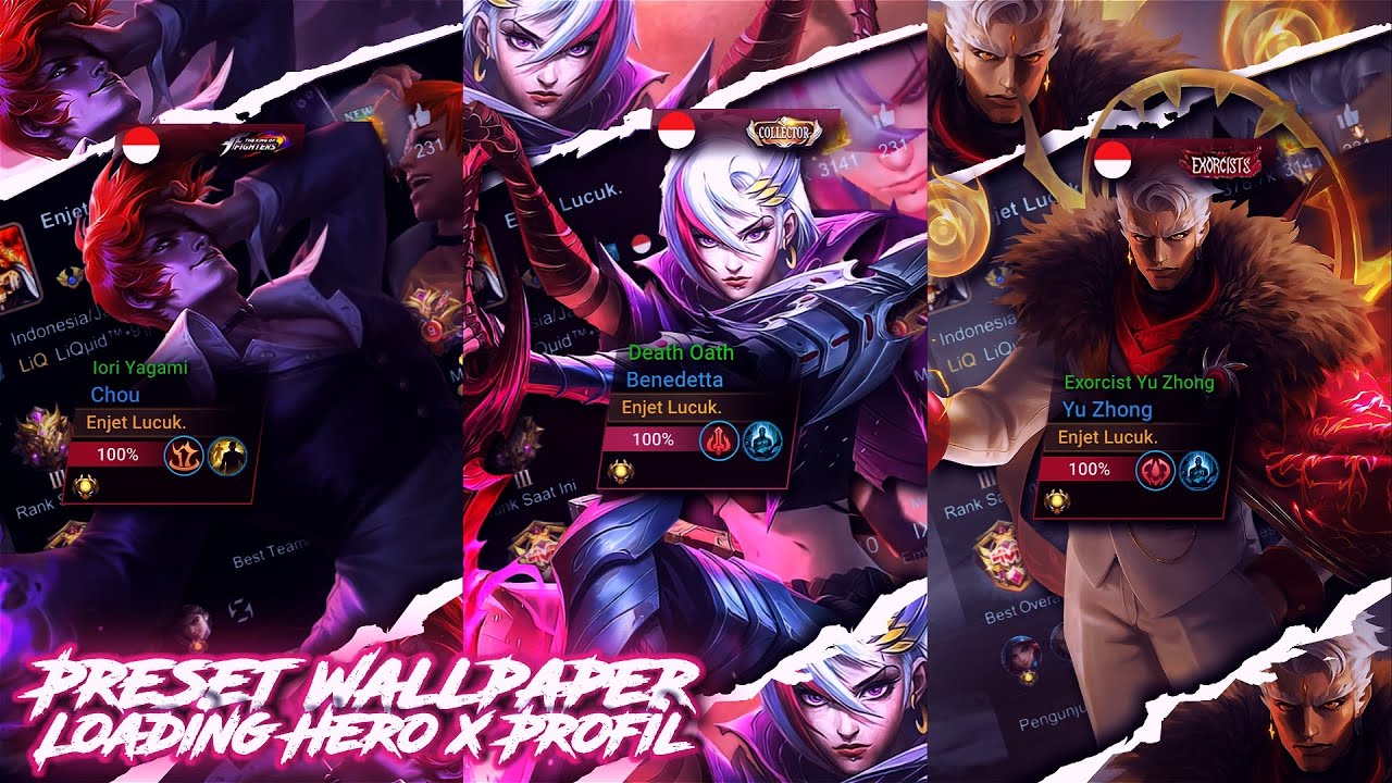 Preset ML Loading Screen x Profil Viral Tiktok!!! | Preset 5Mb Xml dan ...