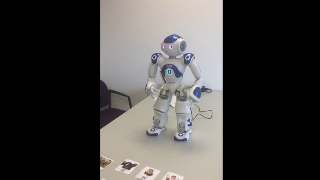 Zora, zorgrobot van Adelante Audiologie & Communicatie - YouTube