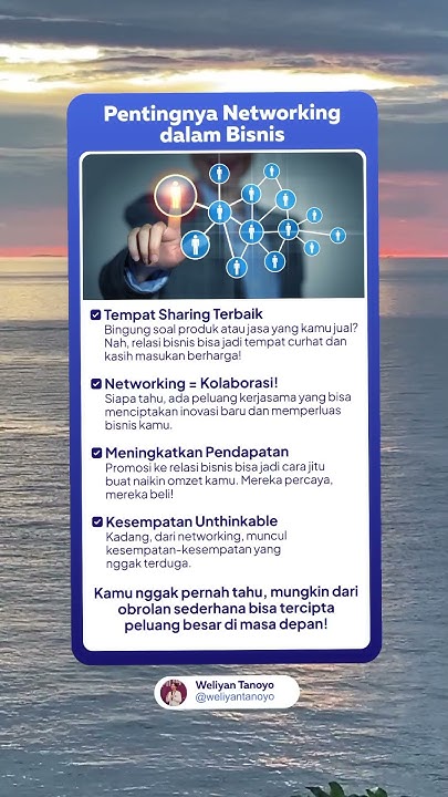 Pentingnya networking dalam bisnis. - YouTube