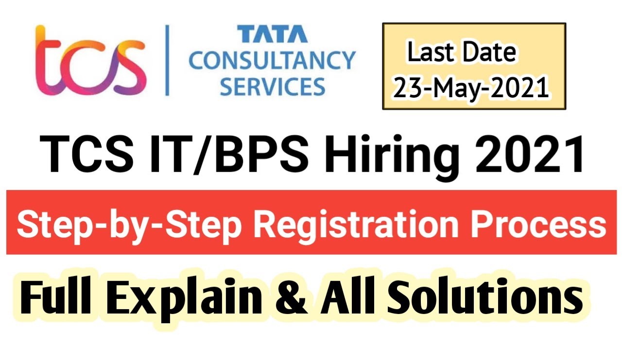 TCS Smart Hiring 2021 | Step-by-Step Registration Process | nextStep ...