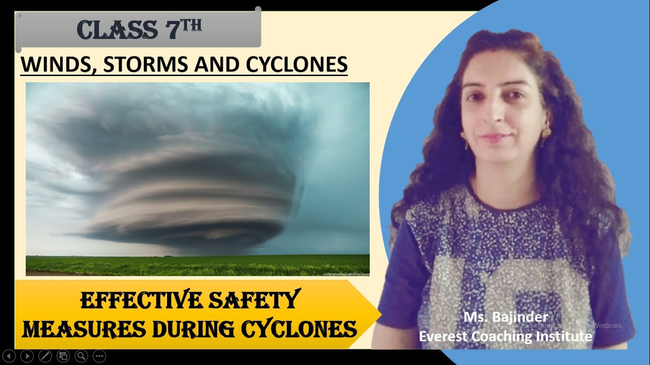 Science Class 7 Ch 8 Wind Storms and Cyclones Part I cyclone I Safety ...