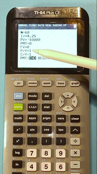 TI 84 TVM Solver - How to use the Finance App on your GDC - YouTube
