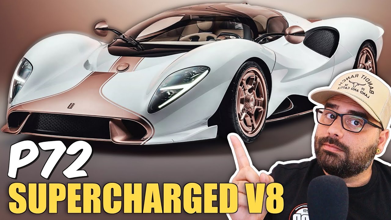 De Tomaso’s Million-Dollar P72 Reveal: Manual Gearbox, Supercharged V8 ...
