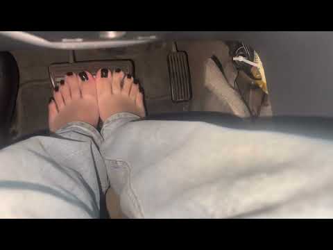 Foot fetish male pedal pumping requested video with 🖤 black polish