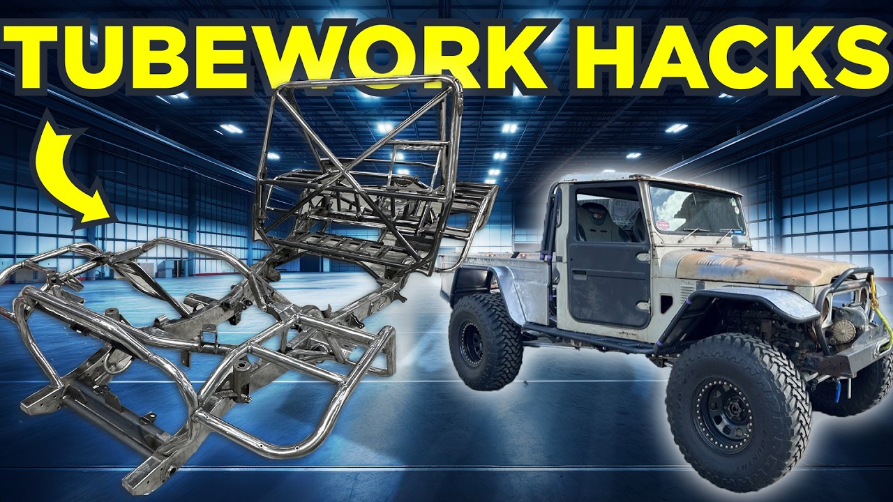 FJ gets TUBE Sliders, Guards, Headboard & Bullbar - YouTube