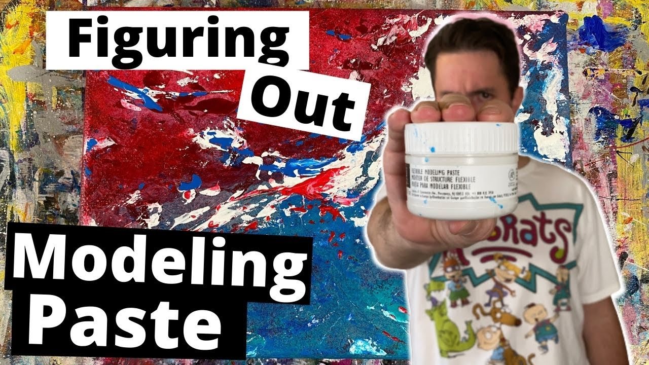 Abstract Painting With MODELING PASTE | Abstract FOR BEGINNERS! - YouTube
