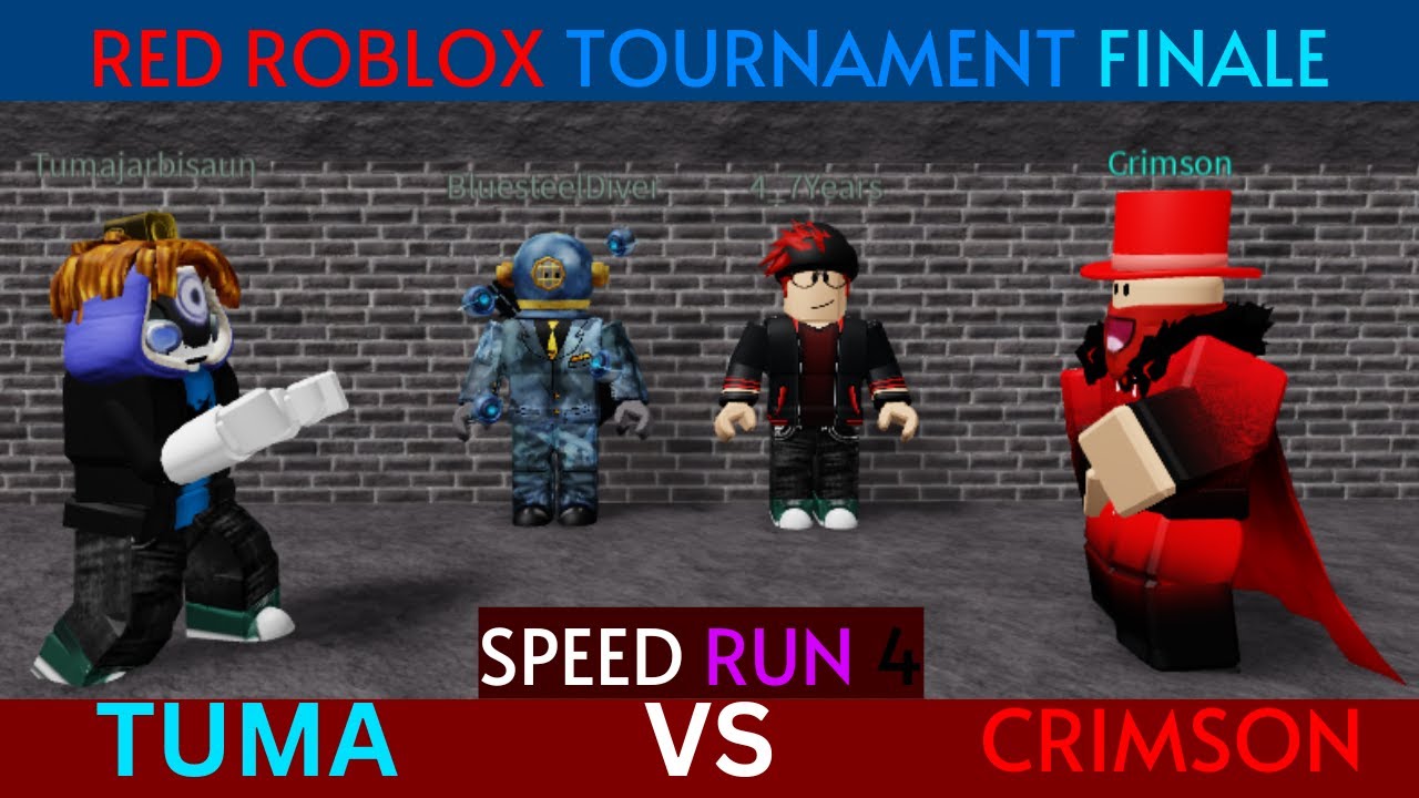 The Red Roblox Tournament FINALE BATTLE TUMA VS CRIMSON IN SPEED RUN 4 ...