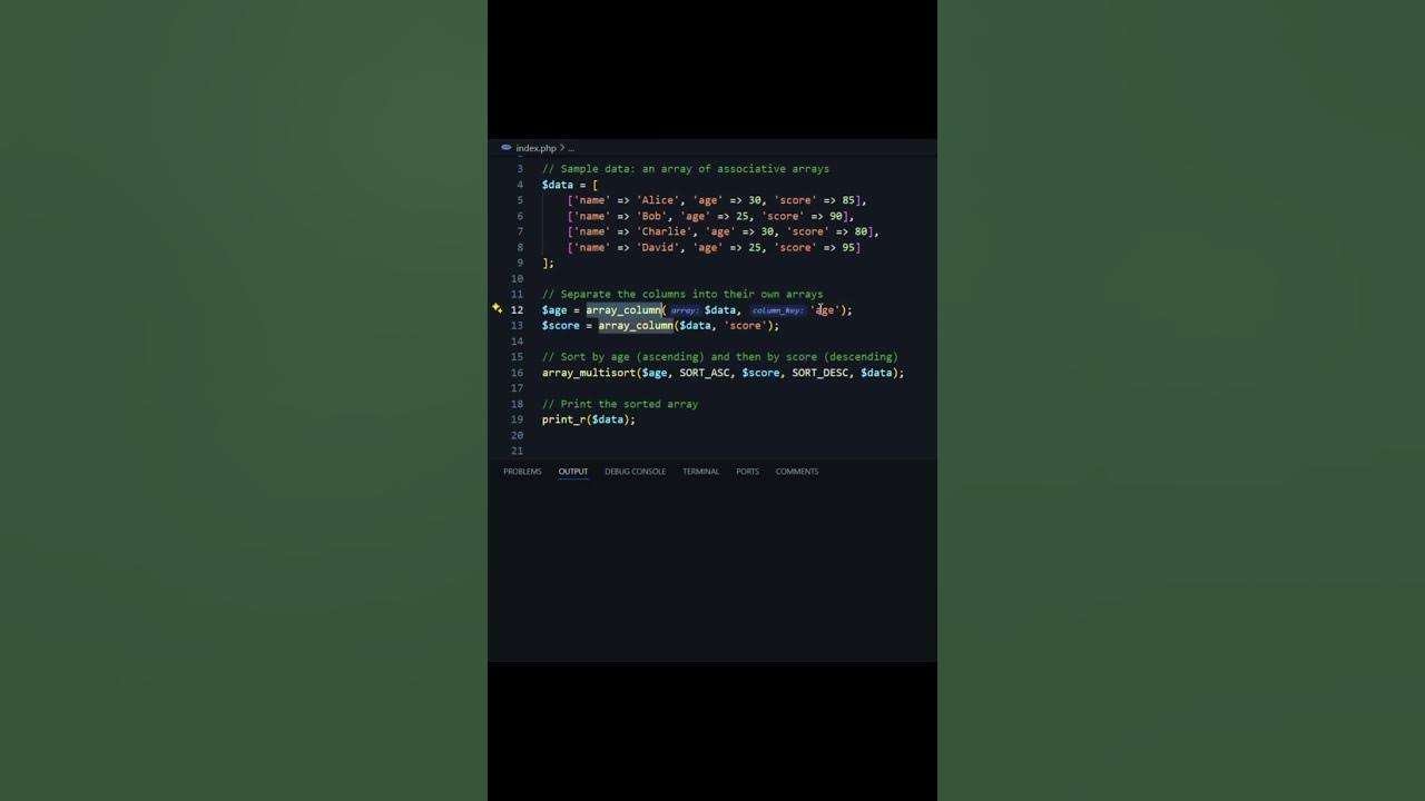 Sorting an Array of Associative Arrays by Multiple Columns #php #coding #programming #tutorial ...
