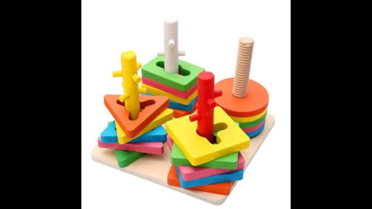 four column toy 4 combination toy - YouTube