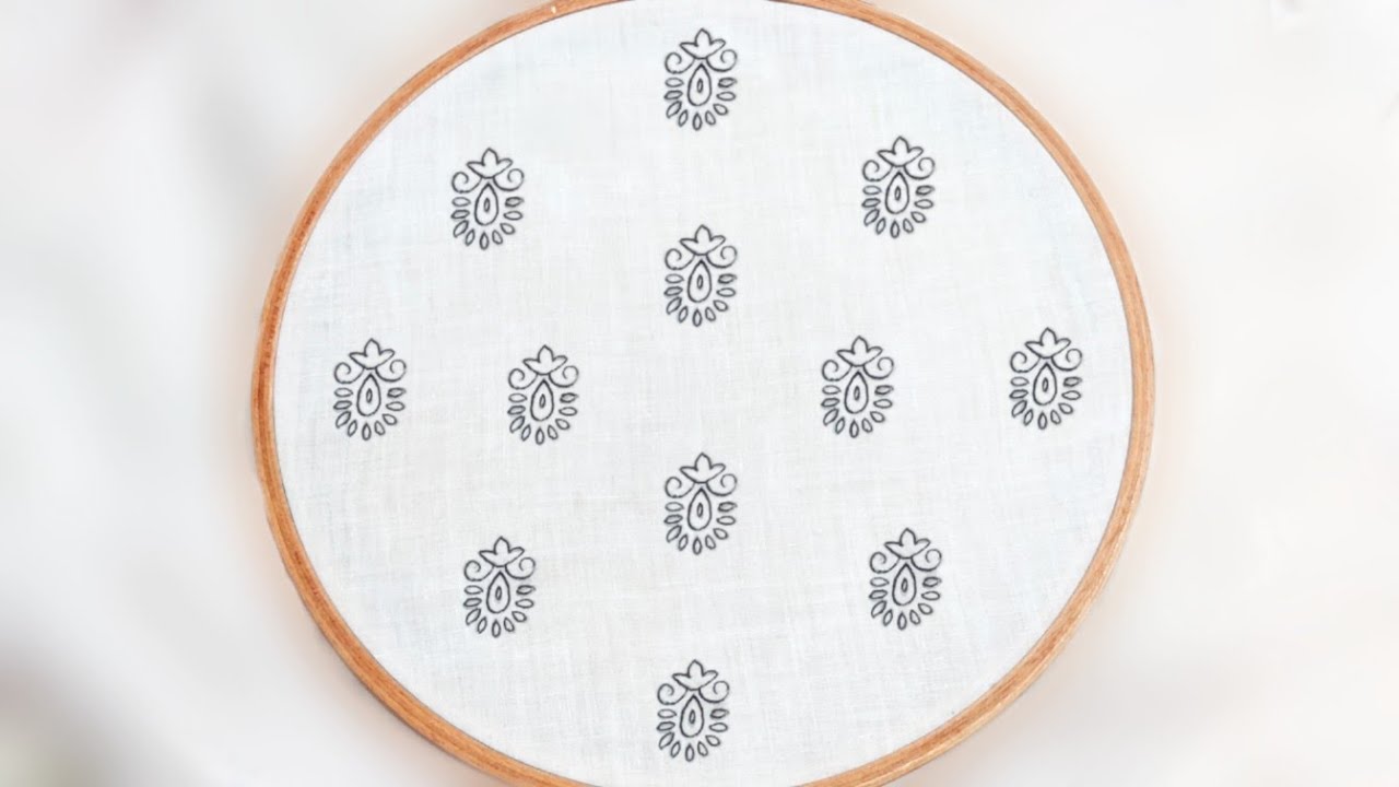 All Over Floral Design for Dress (Hand Embroidery Work) - YouTube