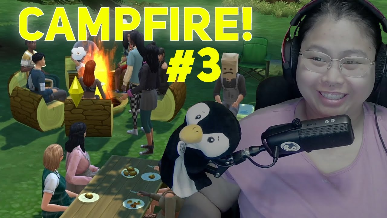 Hosting CAMPFIRE event! | Sims 4 High School Years (Part 3) - YouTube