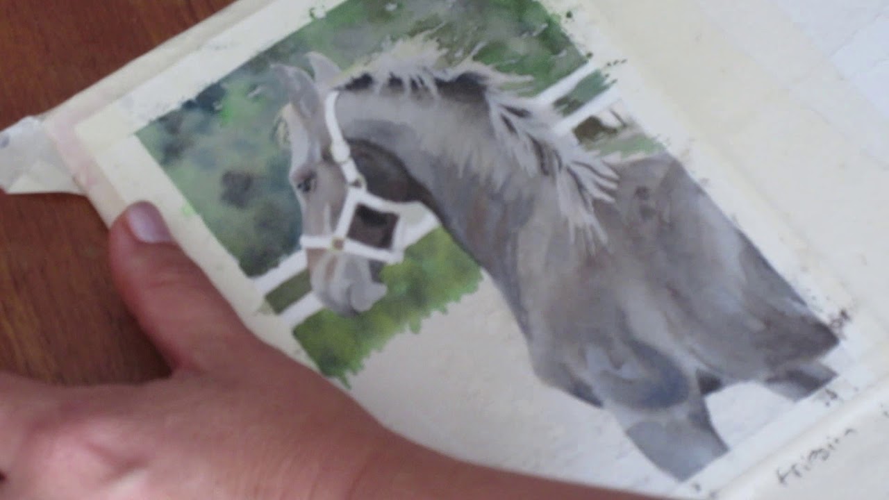 How to paint a horse Part II watercolor art painting tutorial - YouTube