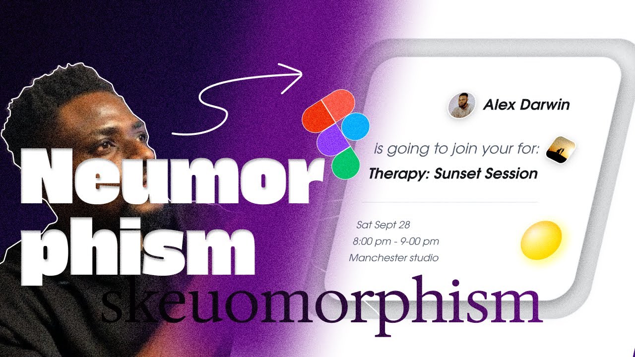 Creating a skeuomorphism \ Neumorphism - 3D card widget - YouTube